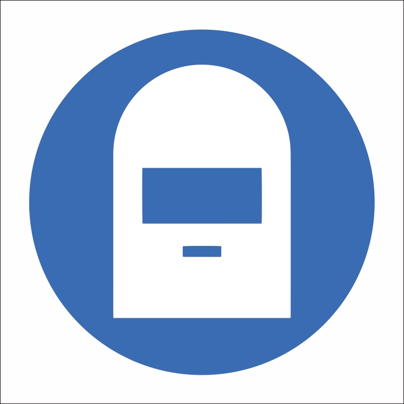 MV31 - SABS Wear Welding Mask safety sign | Safety Signs & Equipment